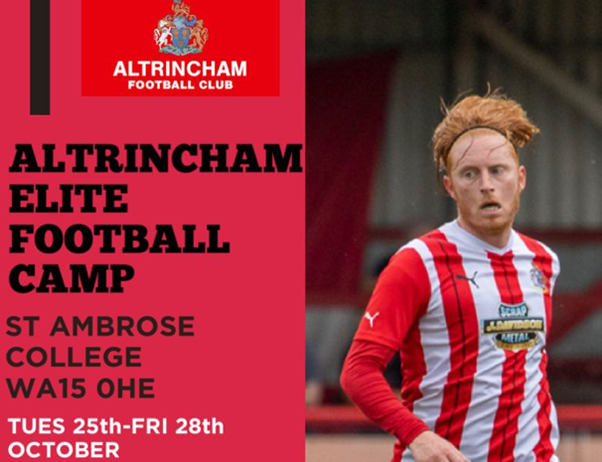Book the Altrincham October half-term football camp now! – Altrincham FC