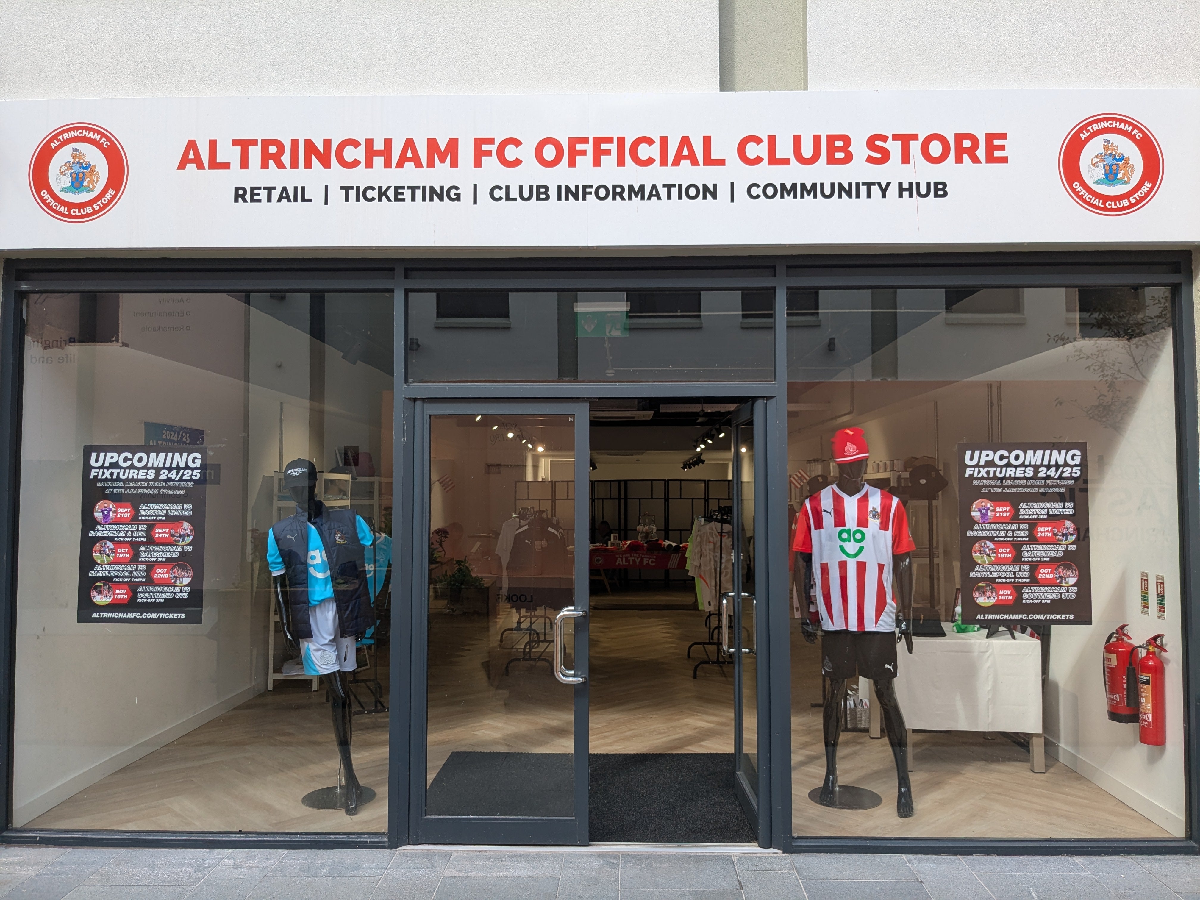 This week's retail store opening hours – Altrincham FC
