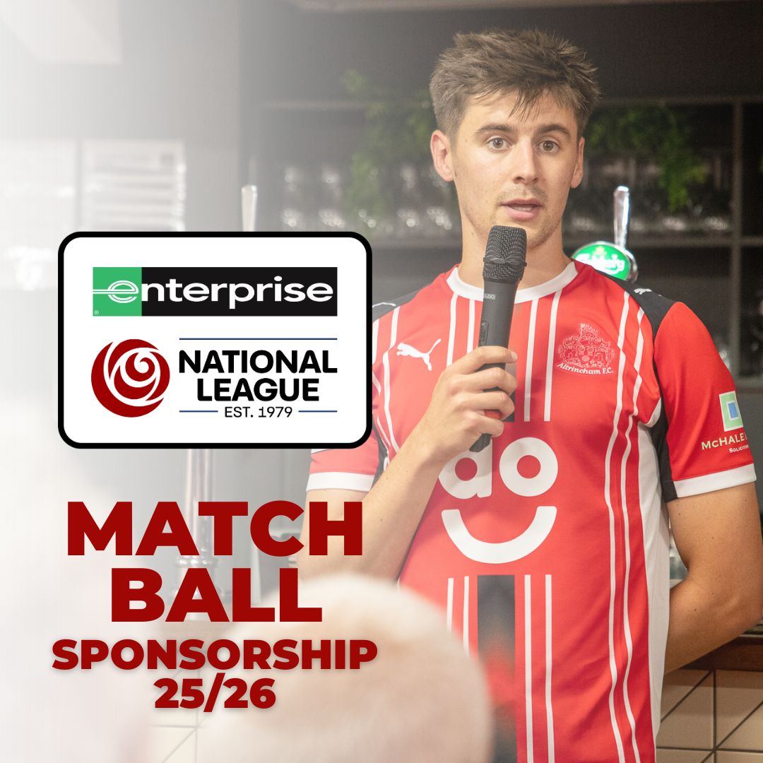 2025/26 Match Ball Sponsorship – Altrincham FC