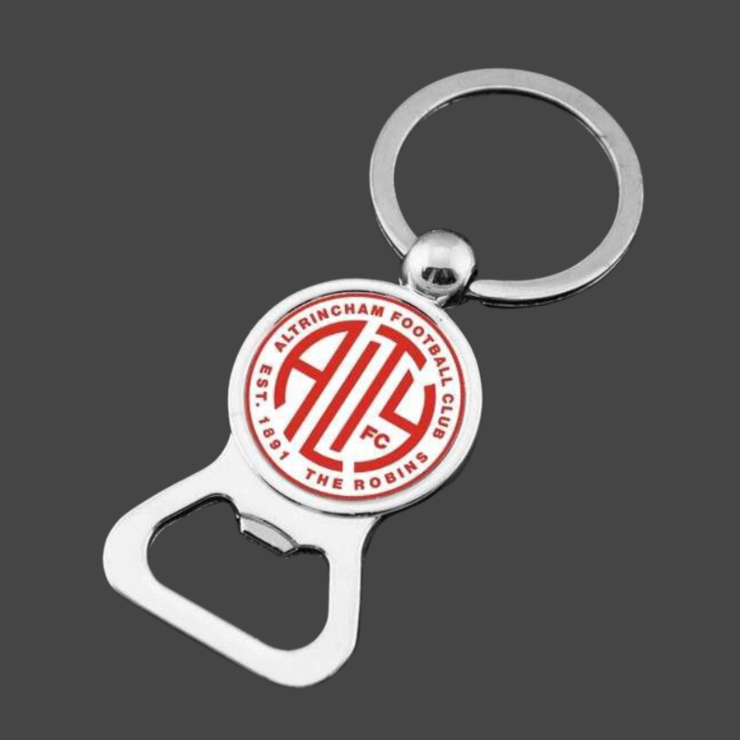 Silver Bottle Opener Keyring – Altrincham FC